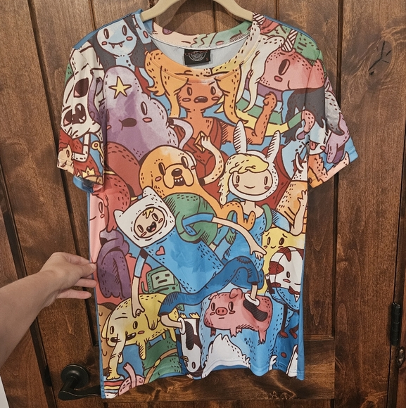 Print Bar | Tops | Adventure Time Custom Print Character Tee Small ...
